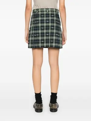 Maison Kitsuné Pocket-embellished Pleated Mini Skirt