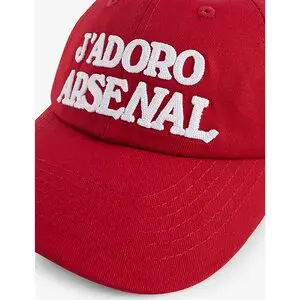 Aries X Arsenal J'Adoro Cotton Baseball Cap 1size - Red | Editorialist