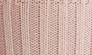 CASA CLARA Ribbed Cotton-blend Crew Socks - Blush