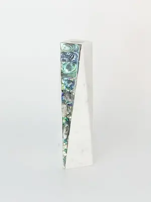 Anaya Rainbow Pearl Marble Candle Holder