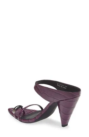 Rebecca Minkoff Toe Ring Pointed Toe Slide Sandal - Berry