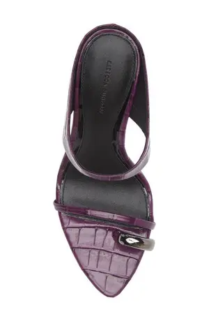 Rebecca Minkoff Toe Ring Pointed Toe Slide Sandal - Berry