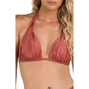 La Blanca La Blanca Earth Halter Bikini Top Sienna
