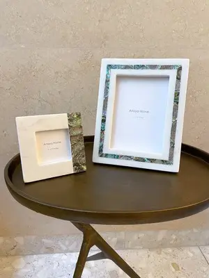 Anaya Rainbow Pearl Marble Picture Frames