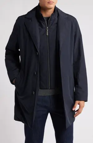 Canali Rain Coat With Removable Bib