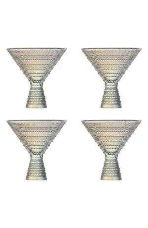 FORTESSA Jupiter Set Of 4 Martini Glasses - Iridescent