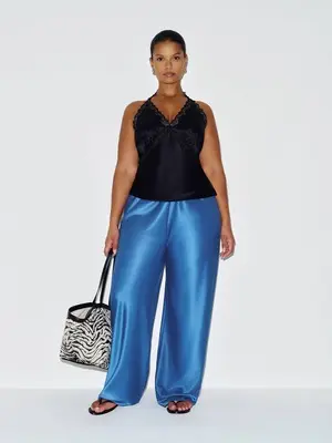 Women's Pull On Satin Pants