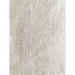 Anaya So Soft Linen Table Runner Beige Pinstripe