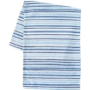 Anaya Yacht Stripe Indoor Outdoor Table Runner - Blue