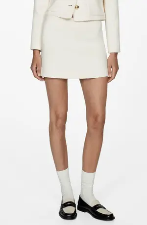 Mango Tweed Miniskirt