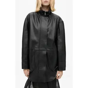 Mango Oversize Faux Leather Jacket