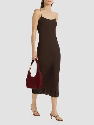REFORMATION Suki Pleated Hem Midi-dress