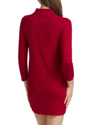 REFORMATION Luell Wool Polo Minidress