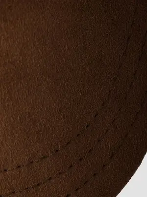 Prada Suede Baseball Cap - Brown
