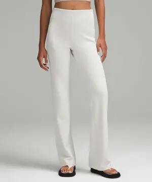 Lululemon Ribbed Softstreme Flared Pant - Bone