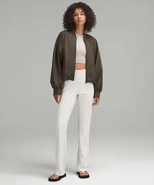 Lululemon Ribbed Softstreme Flared Pant - Bone
