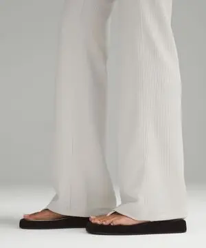 Lululemon Ribbed Softstreme Flared Pant - Bone