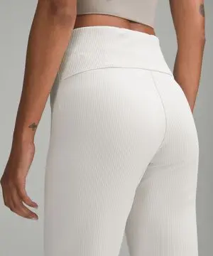 Lululemon Ribbed Softstreme Flared Pant - Bone