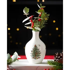 SPODE Christmas Tree 6 Posy Vase