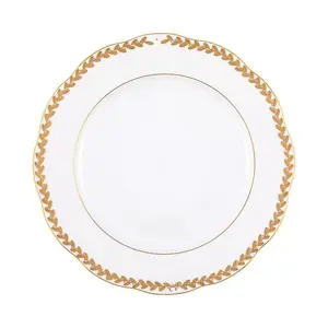 HEREND Golden Laurel Service Plate - Gold