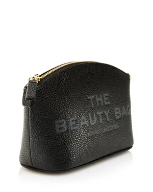 Marc Jacobs Leather Beauty Bag - Black/gold