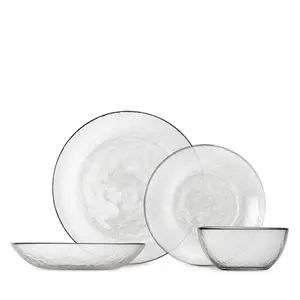 FORTESSA Los Cabos 16 Pc Dinnerware Set - Clear