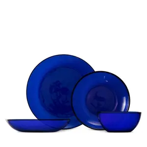 FORTESSA Los Cabos 16 Pc Dinnerware Set - Cobalt