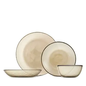 FORTESSA Los Cabos 16 Pc Dinnerware Set Ginger