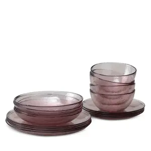 FORTESSA Los Cabos 16 Pc Dinnerware Set - Pink