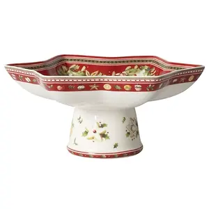 VILLEROY & BOCH Winter Bakery Delight Star-shaped Footed Fruit Bowl - Multi