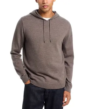Bloomingdale'S Extra Fine Merino Wool Slim Fit Hooded Sweater - Dark Ash