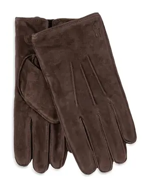 Polo Ralph Lauren Suede Gloves - Dark Brown
