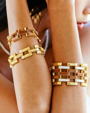 CAPUCINE DE WULF Pathway Link Bracelet - Teak