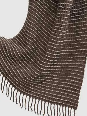 REISS Norah Wool Waffle Scarf