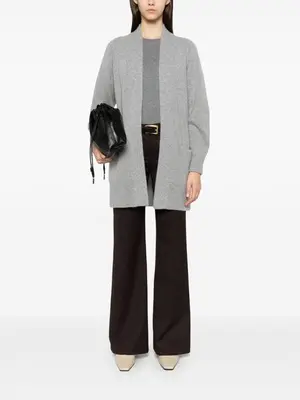 Vince Open-front Cashmere Cardigan - Grey