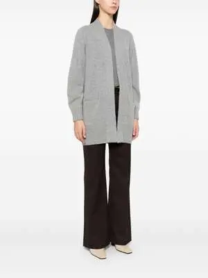 Vince Open-front Cashmere Cardigan - Grey