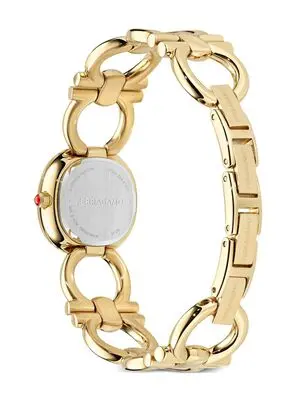 FERRAGAMO Double Gancini 25mm Watch - Gold