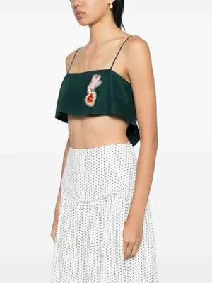 ALEMAIS Embellished Crop Top
