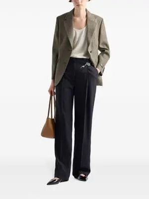Prada Gabardine Trousers - Blue