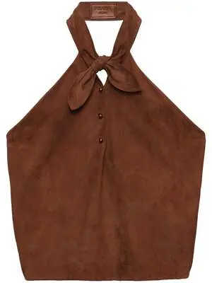 Prada Suede Halter Top
