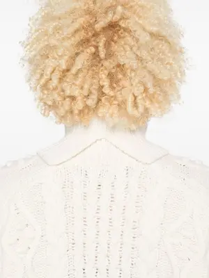 Loulou De Saison Anar Cable Knit Sweater - White