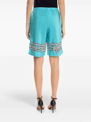AMIR SLAMA Printed Silk Shorts