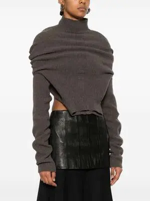 Rick Owens Headon Dbl Lupetto Sweater - Brown