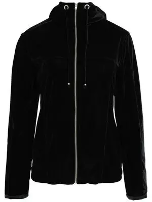 AMIR SLAMA Velour Hooded Jacket