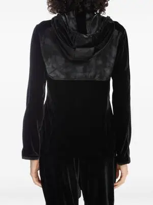 AMIR SLAMA Velour Hooded Jacket