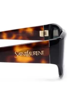 Saint Laurent Square-frame Sunglasses - Brown