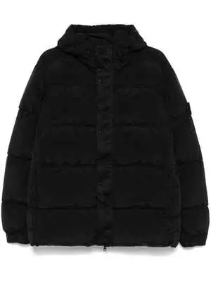 Stone Island Econyl® Hooded Puffer Jacket - Black