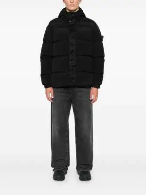 Stone Island Econyl® Hooded Puffer Jacket - Black