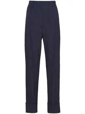 Prada Pressed-crease Tailored Trousers