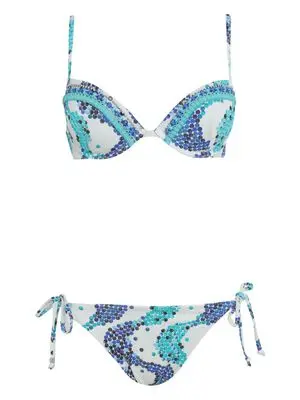 AMIR SLAMA Graphic-patterned Bikini